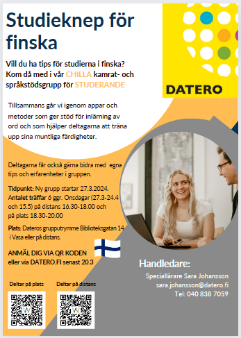 Studieknep för finskan - Datero