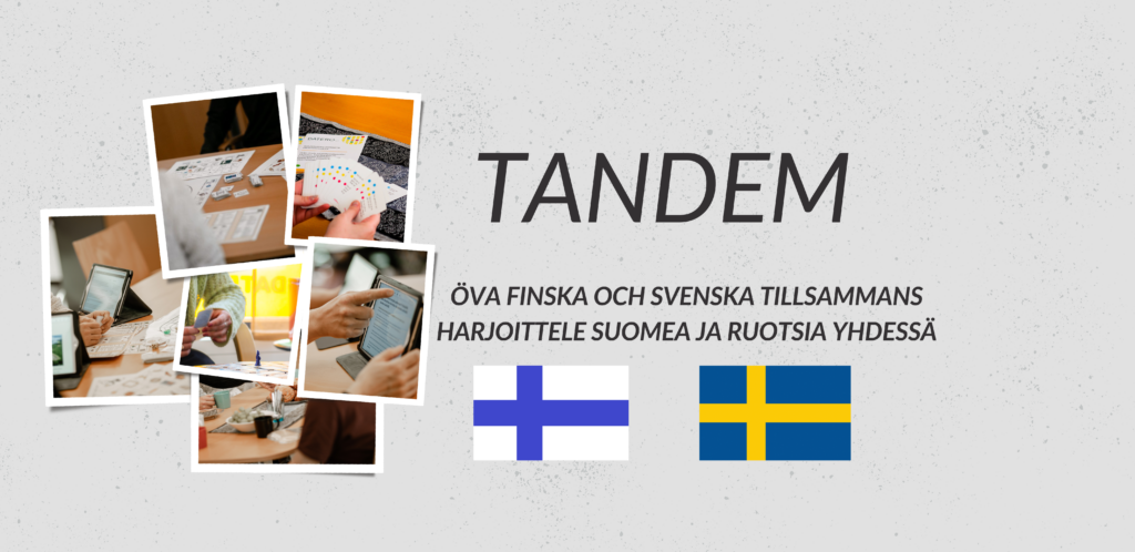 Tandem - harjoittele suomea ja ruotsia yhdessä - Datero